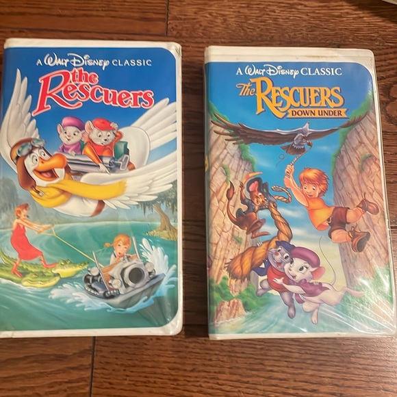 Disney | Cameras, Photo & Video | Set Of 2 Disney Vhs The Rescuers The ...